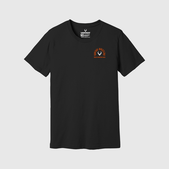 Vantage HDHU Badge Tee – Vantage Wrestling