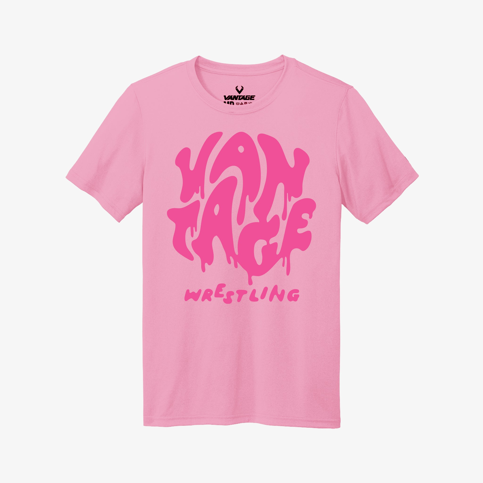 Vantage Slimy Ultra Soft Tee - Pink – Vantage Wrestling